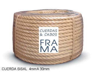 Cuerda Sisal - Cuerdas y Cabos Frama